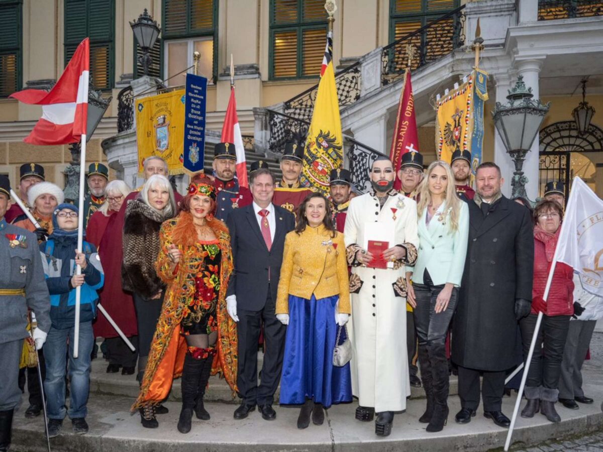 Harald Glööckler is now a knight of Austria